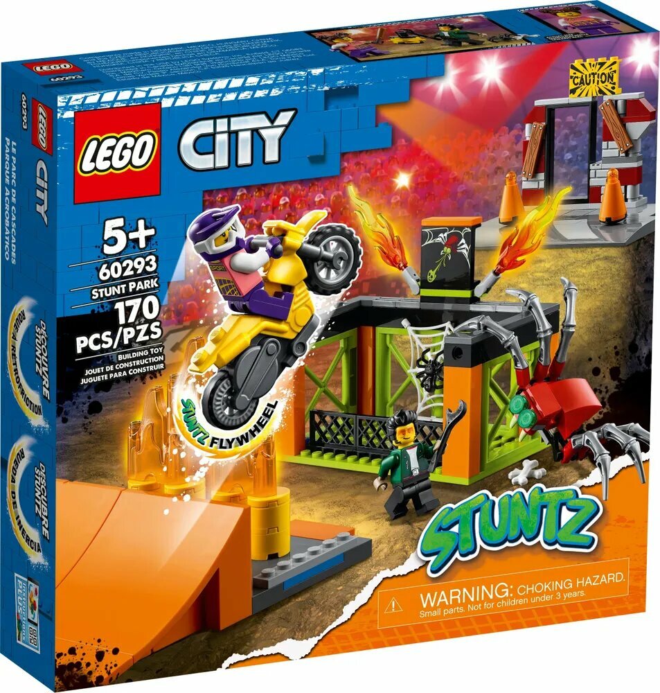 Лего City серия, LEGO 60293 Парк каскадёров, lego конструктор для мальчика, лего для девочек