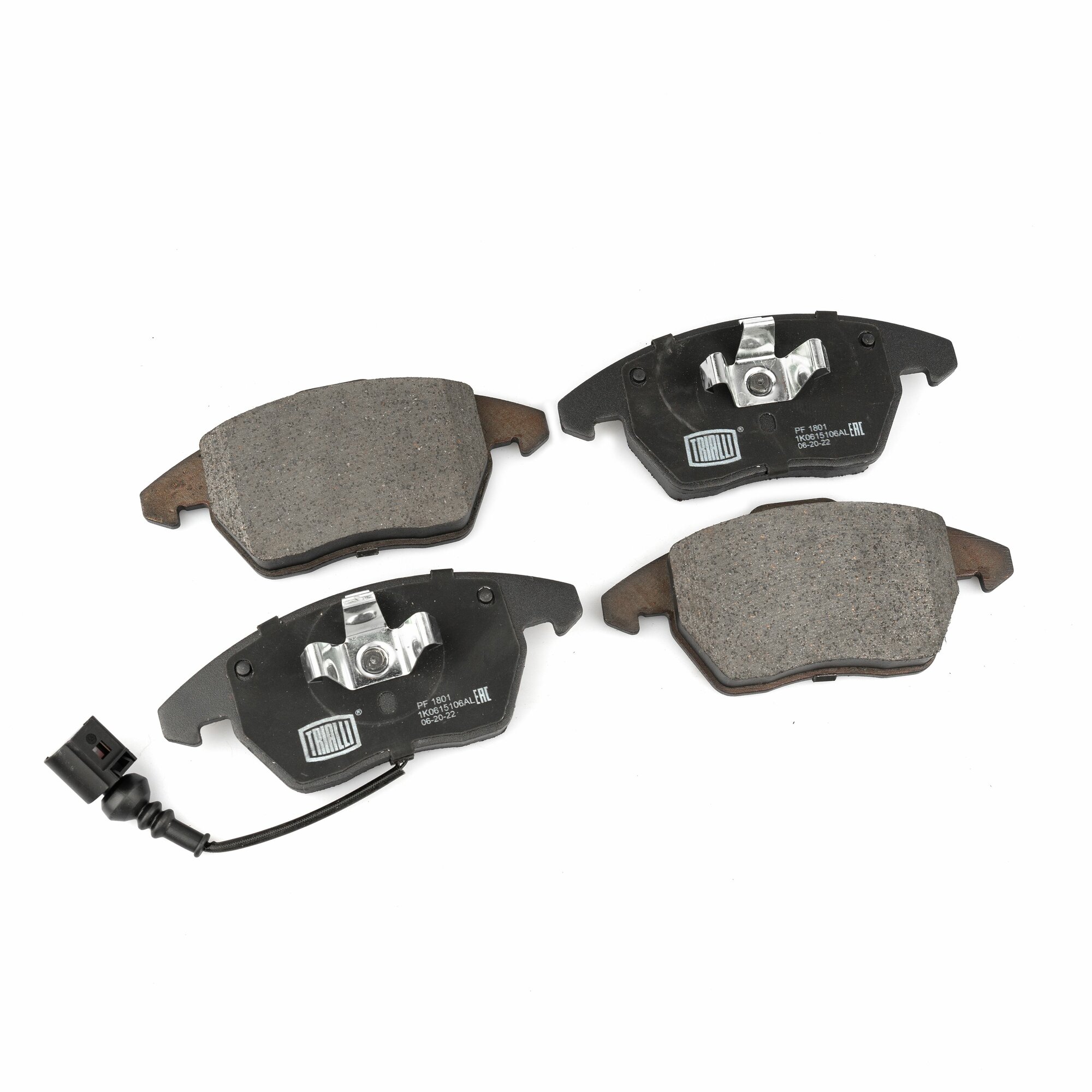 Колодки тормозные VW Polo Sedan (RUS) (10 ) 1ZС диск. перед. (в компл. с датчиком) (TRIALLI)