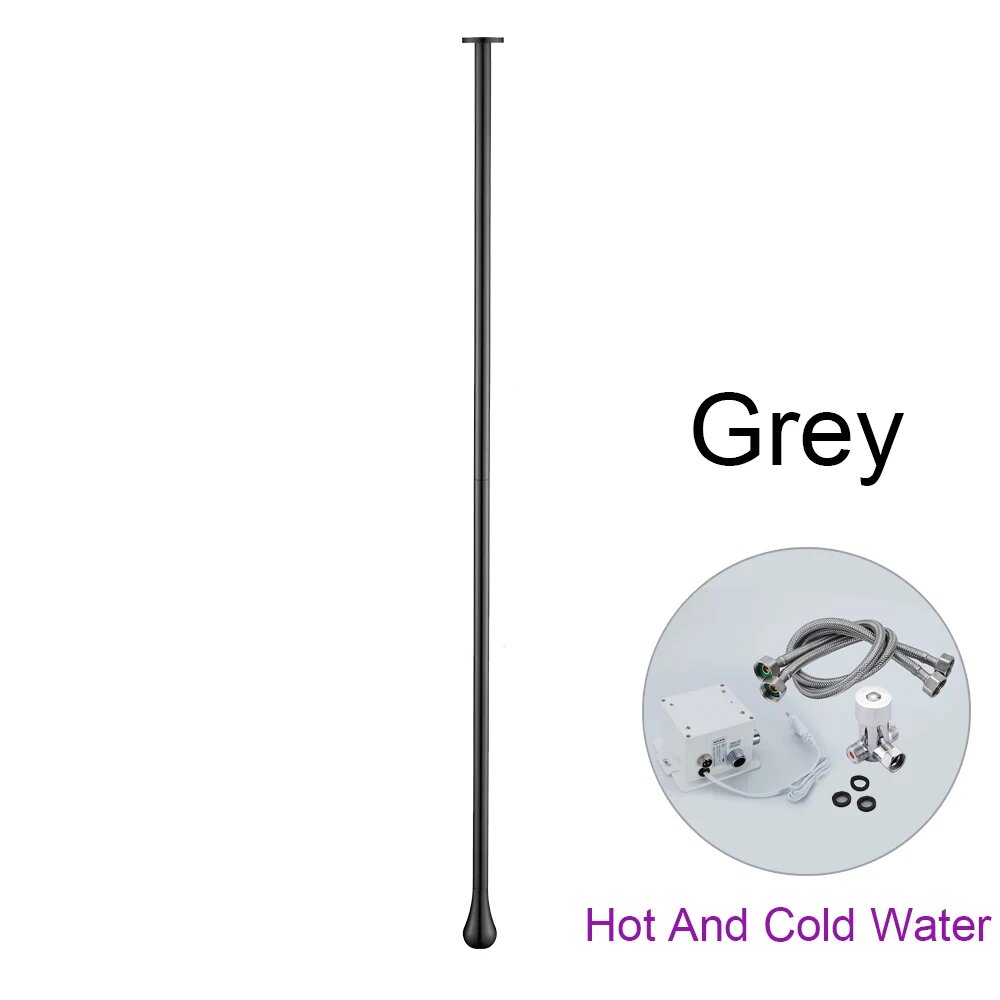 BECOLA Потолочный смеситель с каплей воды grey H