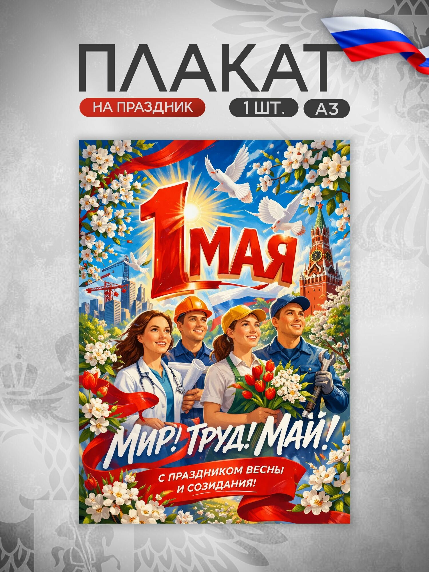 Плакат 1 мая