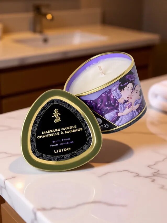 Массажная свеча Exotic Fruits с ароматом экзотических фруктов - 170 мл.