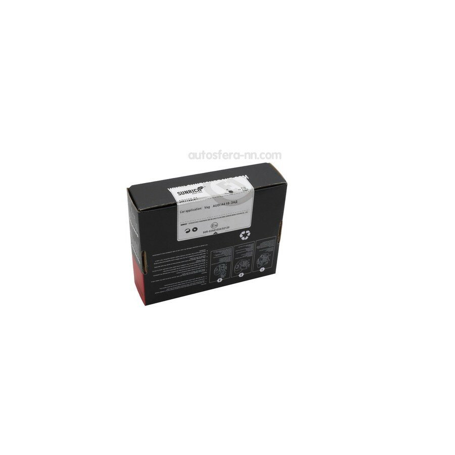 SUNRICH SR116001 Колодка тормозная зад AUDI A4 18 к-т 4шт (Sunrich)
