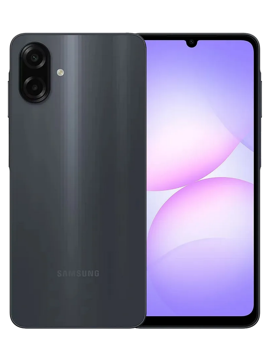 Смартфон Samsung Galaxy A07 4/128 Гб Черный 2 sim 6.7″ PLS LCD, 120Hz 2G, 3G, 4G (LTE) EU