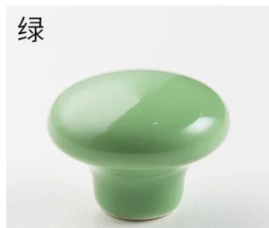 Керамическая ручка зеленая Round-green