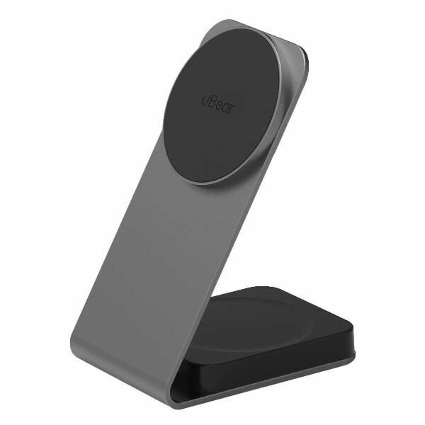 Беспроводное зарядное устройство uBear Level 2in1 Gray