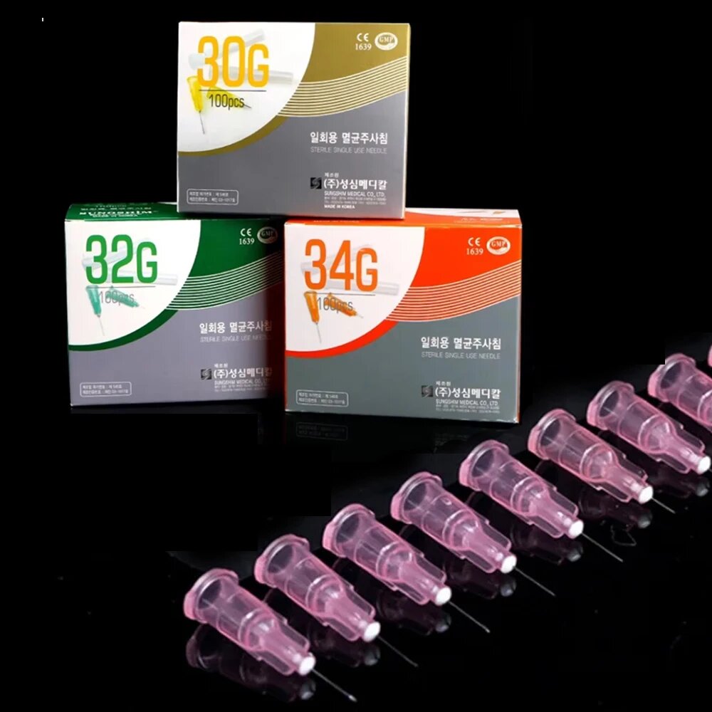 Иглы косметологические Korean style 32g-4mm 100шт