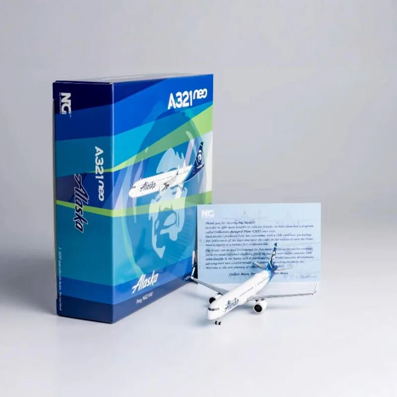 HYINUO Самолет Alaska Airlines A321neo 1:400