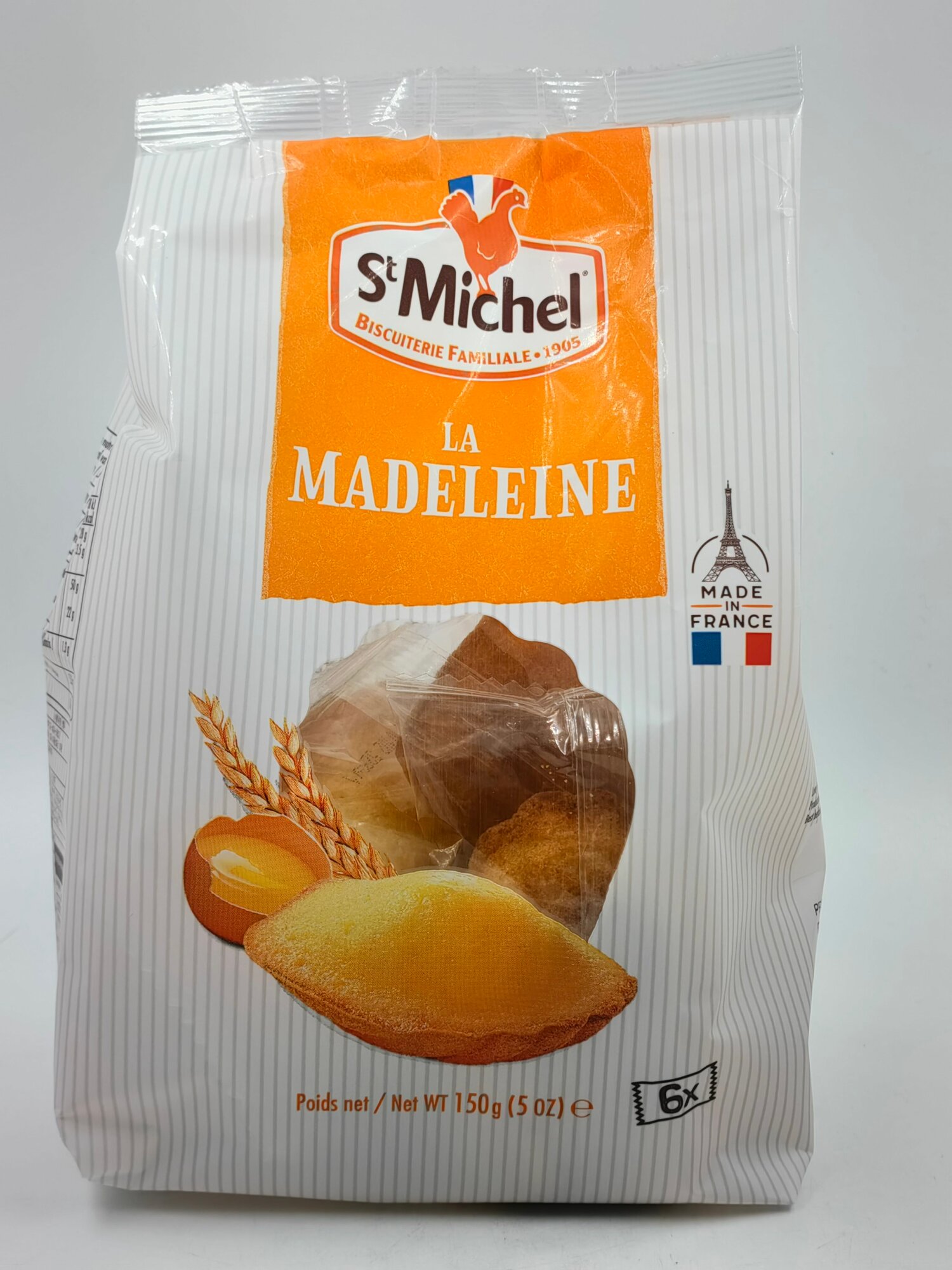 Печенье бисквитное StMichel Madeleines традиционное (25г x 6шт), 150 г (Франция)