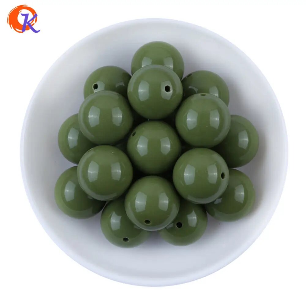 Акриловые бусины Cordial Design 6-20 мм Зеленый, 12MM 500PCS, S76 Army Green