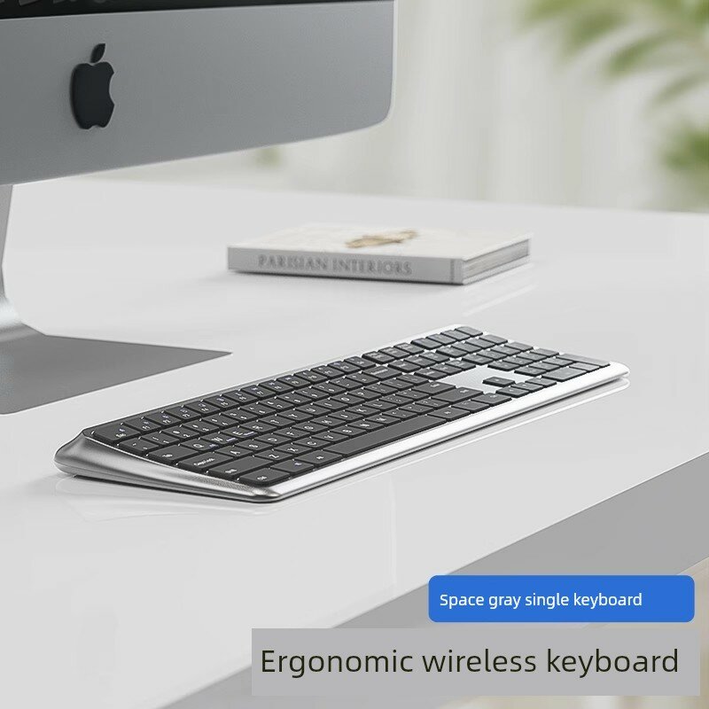Эргономичная беспроводная клавиатура 2.4G/Bluetooth 5.0 двойной режим перезаряжаемая совместимость со всеми системами