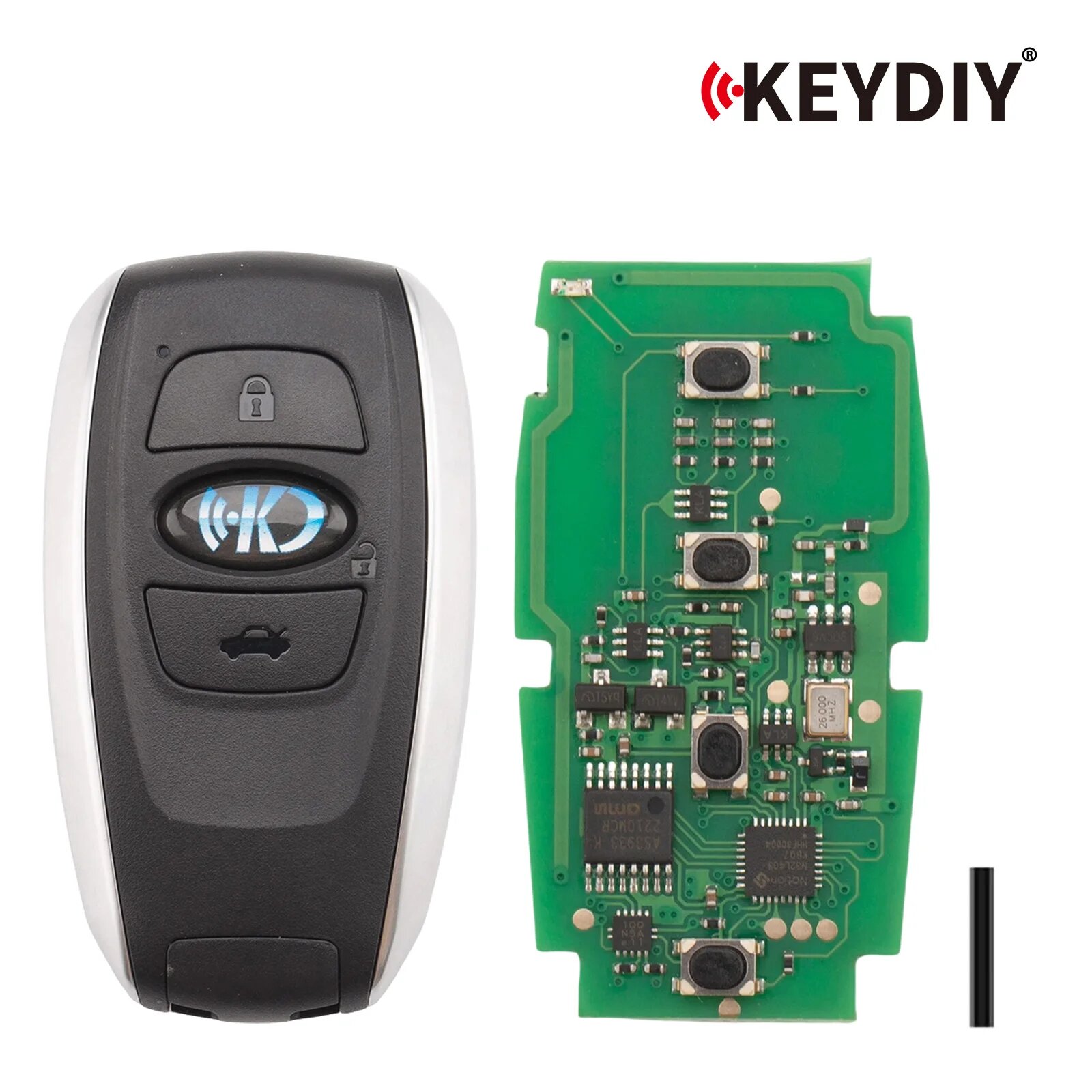 Умный ключ KEYDIY TIB67 3 кнопки 8A 4D, 1PCS