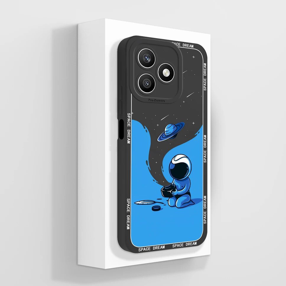 Чехол Honor X8D 4G, Синий, TYB1175, космос