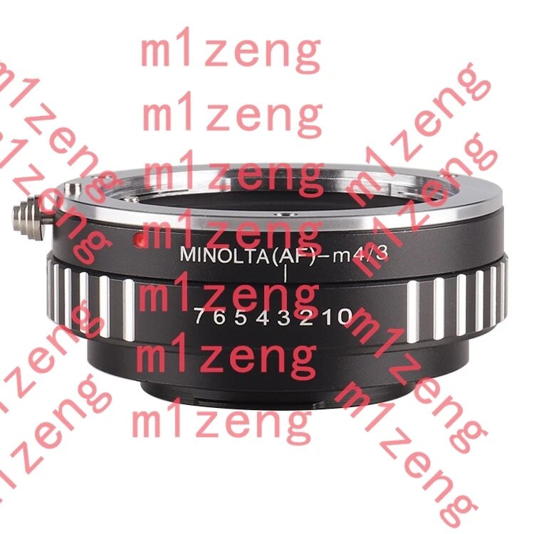 Адаптер кольца m1zeng MINOLTA(AF)-M43 серебристый/черный