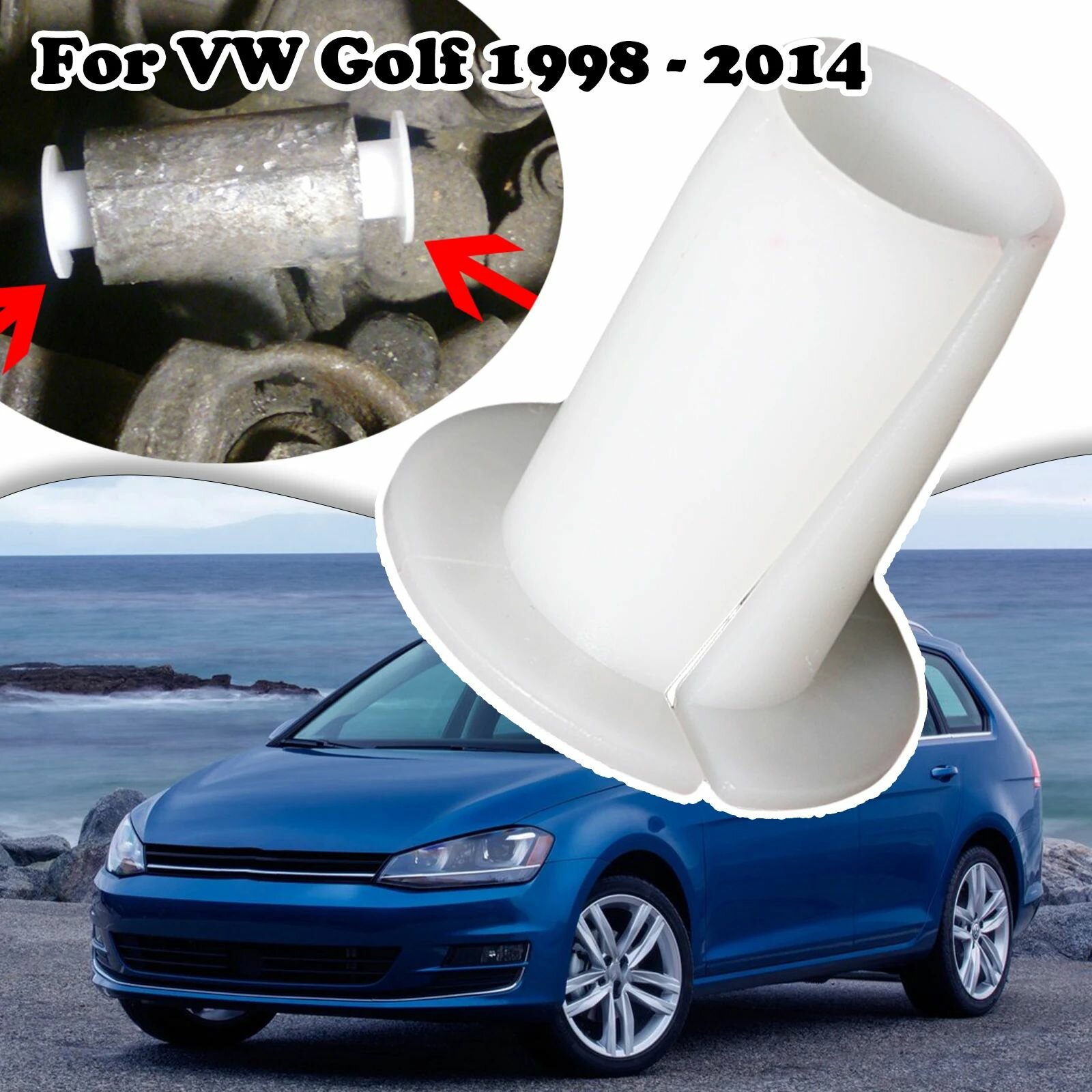 Втулка рычага переключения передач 1J0711067L пластиковая для VW Golf Polo Jetta Beetle Bora Caddy Passat Touran