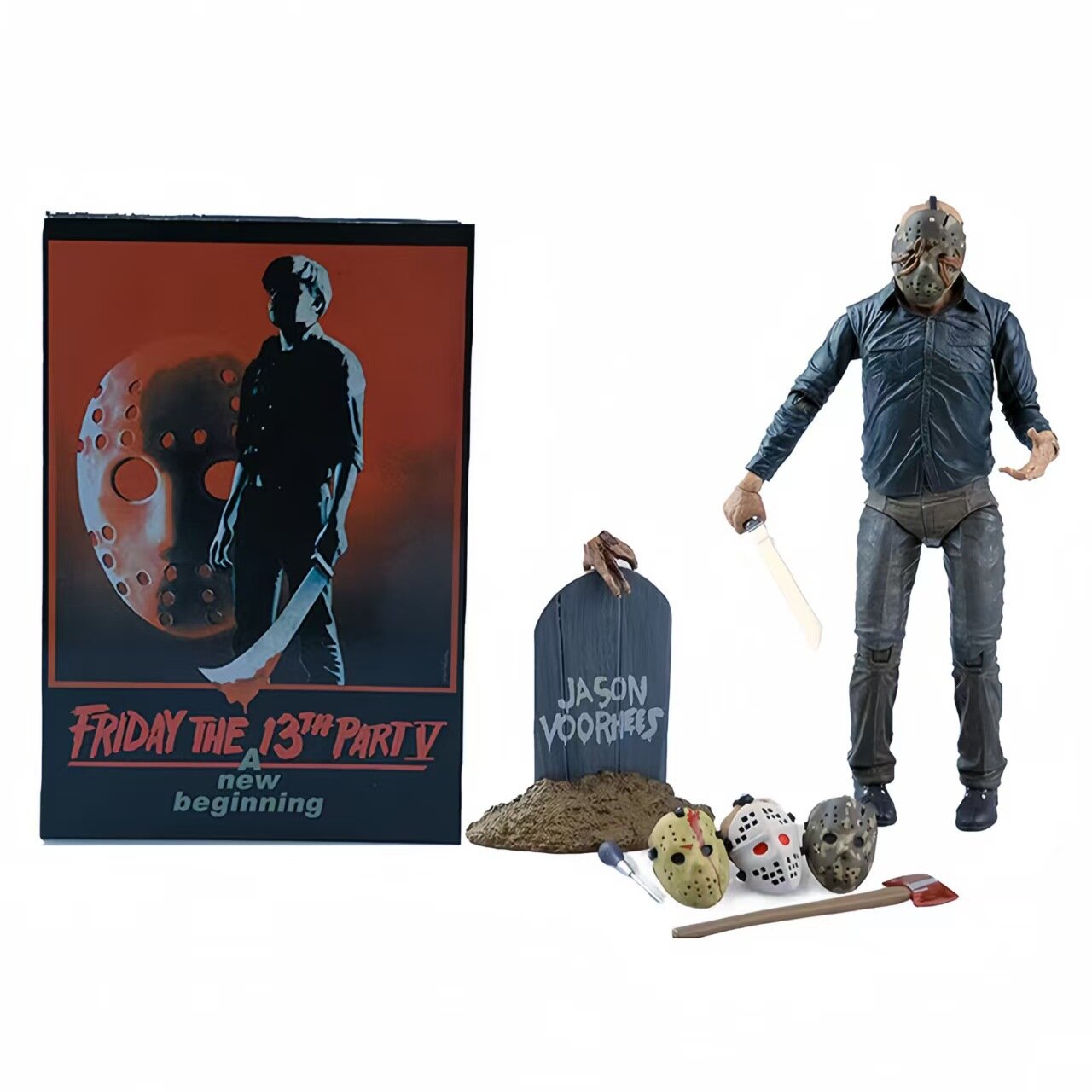 NECA Friday the 13th Jason Классическая Фигурка, 12-дюймовый Коллекционный Долл, Версия 5