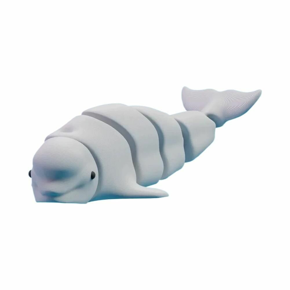 Фигурка кит касатка шарнирная подвижная игрушка для детей 3D печать