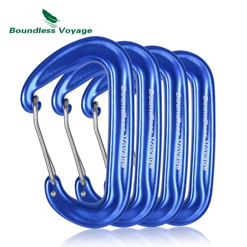 Карабины Boundless Voyage синие, 4шт