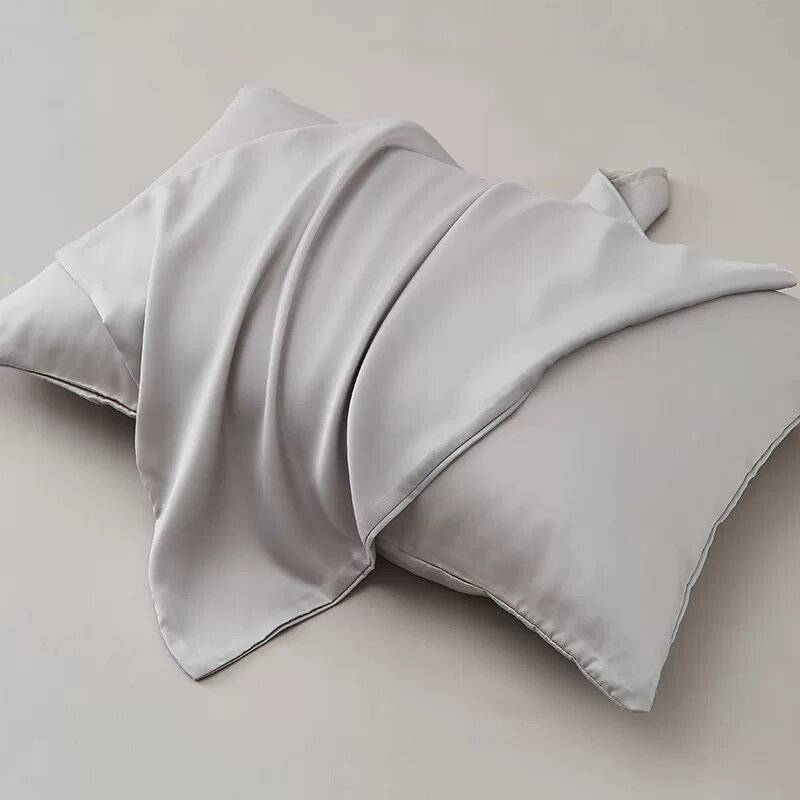 Летняя подушка Tencel одиночная, 48x74 см, городской серый, дышащая льняная ткань для постельного белья