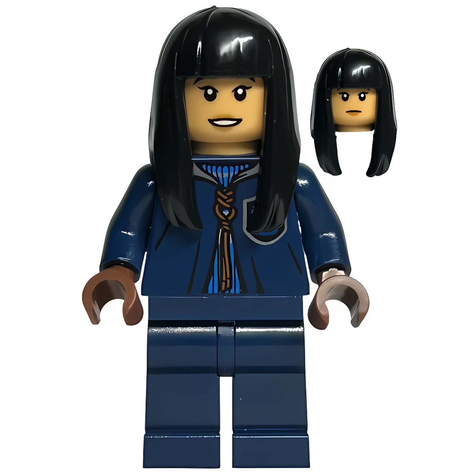 Минифигурка Lego Harry Potter Cho Chang - Dark Blue Ravenclaw Quidditch Uniform hp418 U