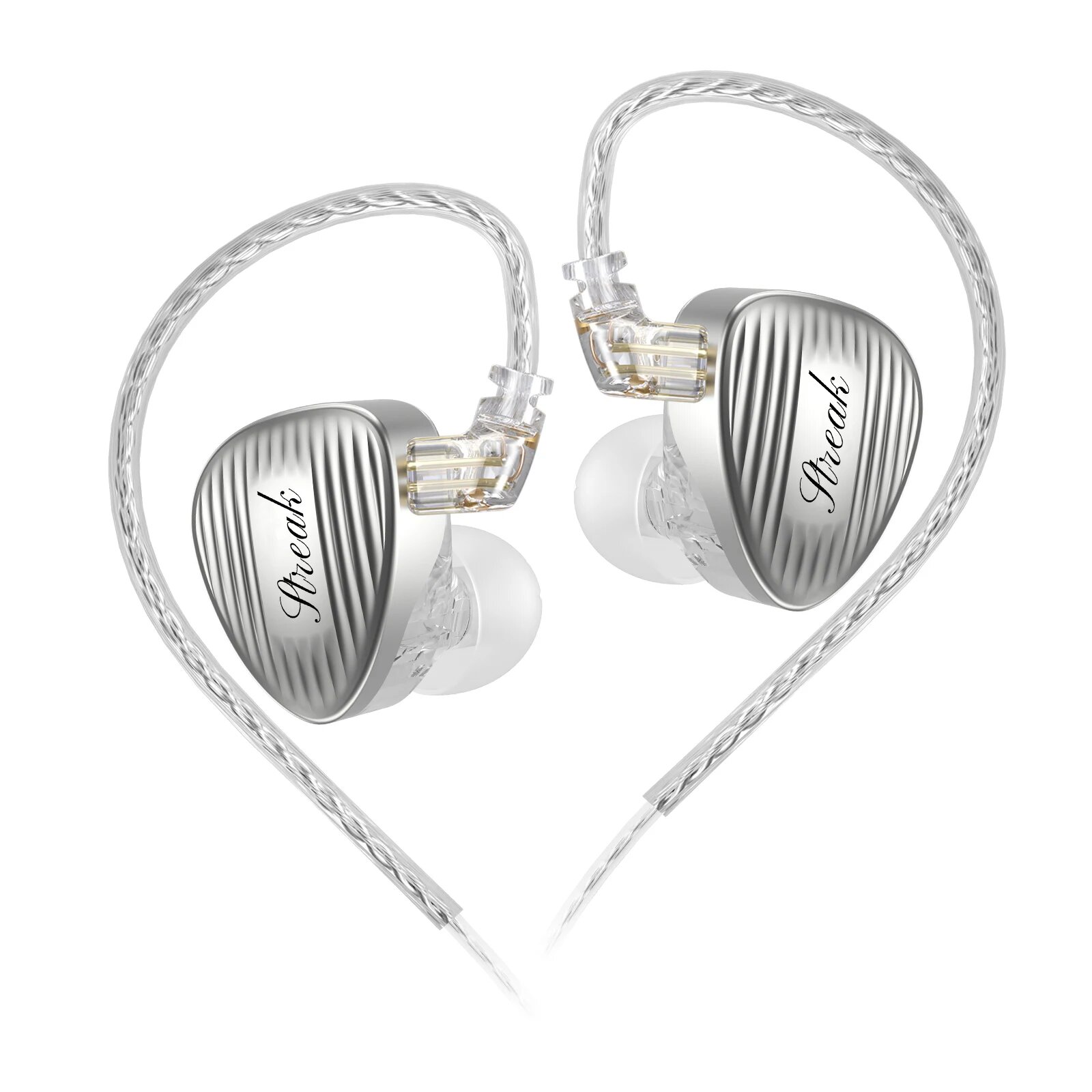 KZ GK Streak 1DD+1 Planar проводные Hi-Fi наушники white 3.5mm no mic