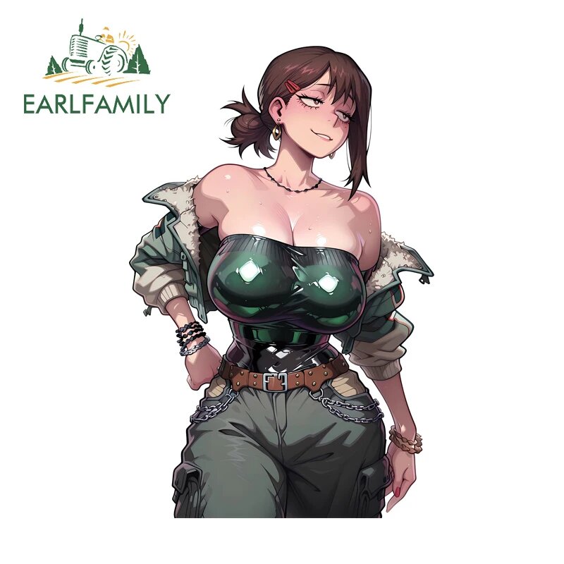 Наклейки для автомобиля EARLFAMILY Kobeni: крутые, индивидуальные, для гонок и дрифта, на окна мотоциклов, солнцезащитные, для кемперов, аксессуары для авто