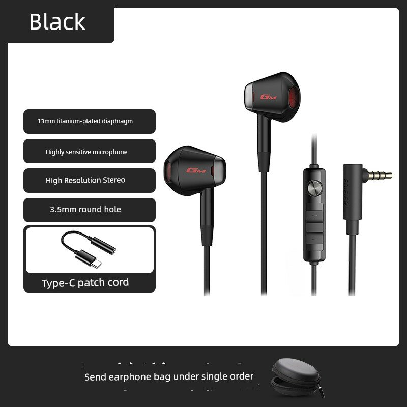 Наушники SOUNDPEATS проводные с Type-C, полузакрытый дизайн, цвет огненный черный для точной позиционировки звука в