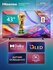 Телевизор 43 дюйма Hisense 43E77SL (2026) Смарт ТВ 4К