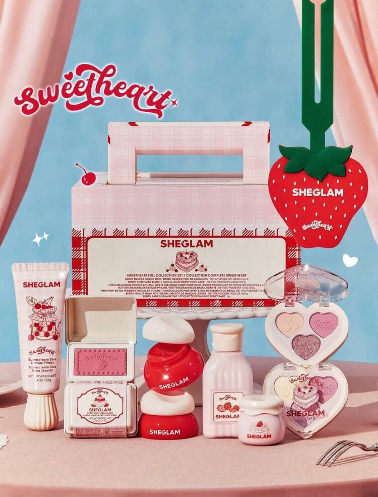 Набор косметики SHEGLAM из новой коллекции Sweetheart Full Collection