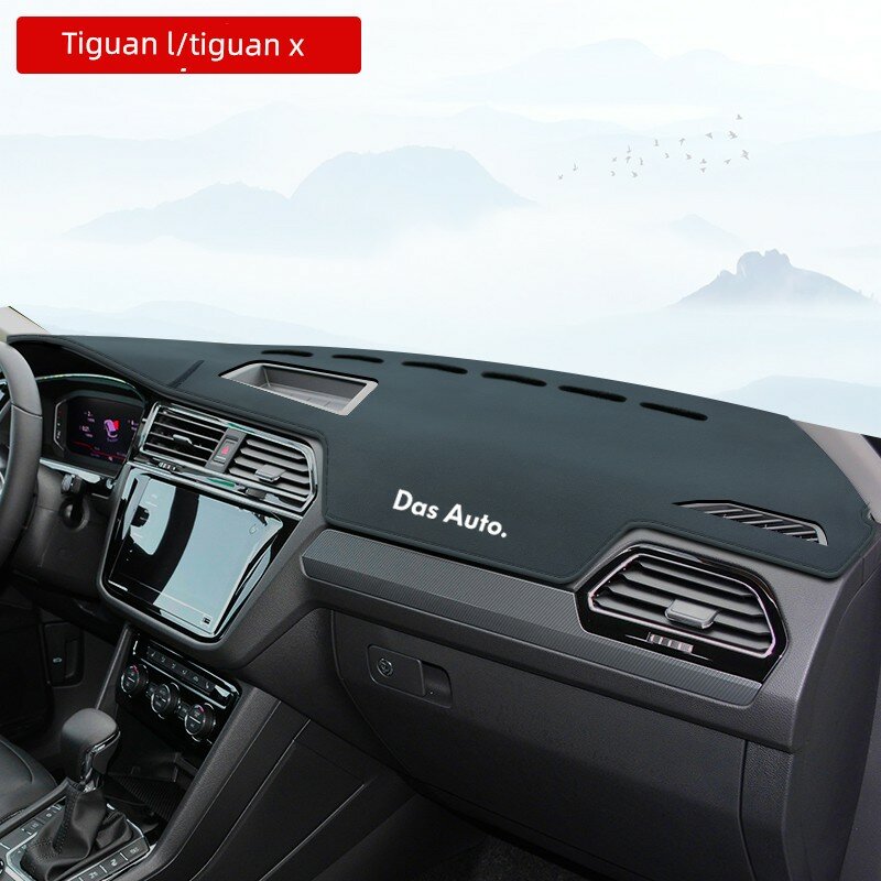 3D-шовный коврик для пола VW Tiguan L 2017-2021 черная линия для салона автомобиля