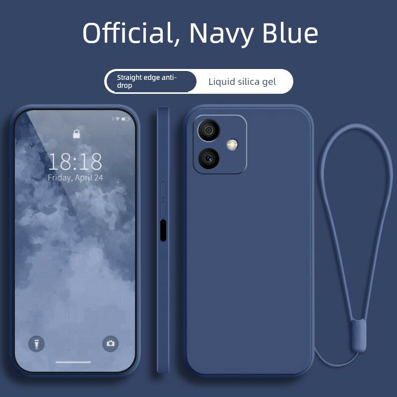 Чехол для Huawei Honor Play6T Pro, морская синяя, ударопрочный одноразовый защитный чехол