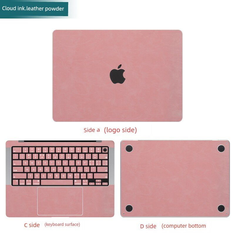 Защитная пленка для Apple MacBook Pro 14, кожаная наклейка для ноутбука M4/M3, полный комплект пленок для корпуса 2024