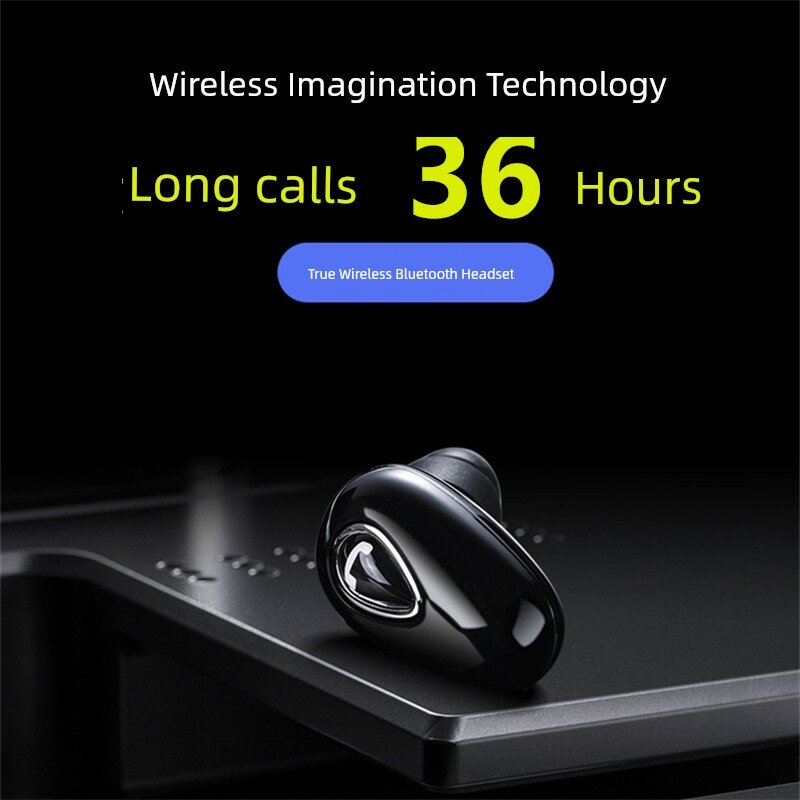 Беспроводные наушники Bluetooth для мобильных и компьютерных телефонов мини версия Upgraded черный
