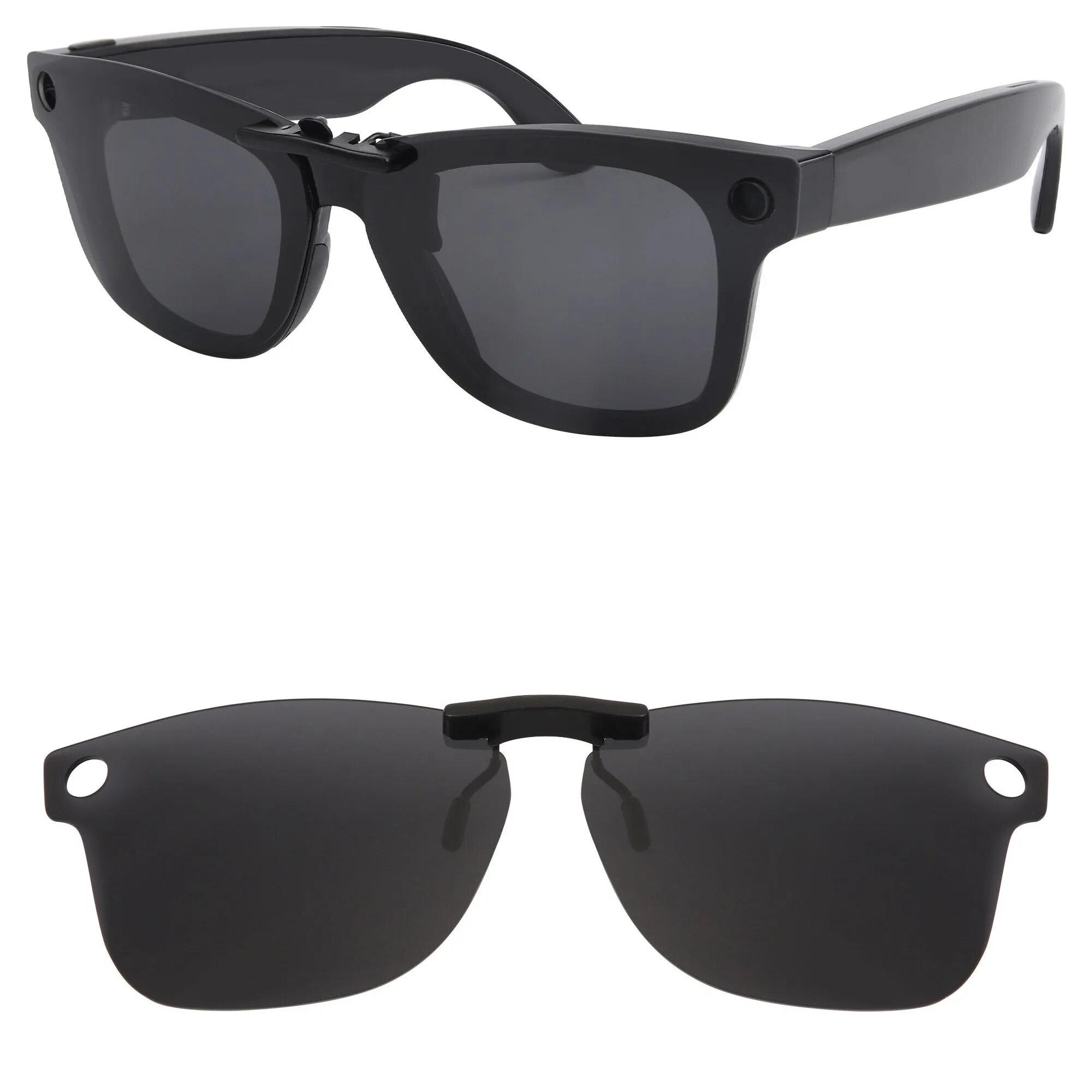 Поляризованные линзы Black no frame для Ray-Ban Meta Wayfarer