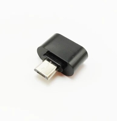Коннектор Micro USB для устройств Android, черный - прямой кабель