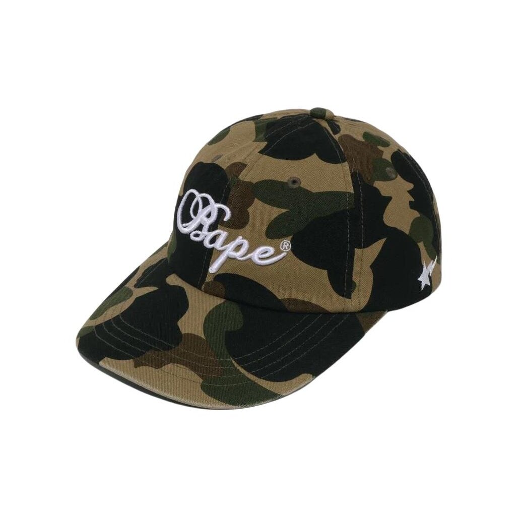 Бейсболка A BATHING APE для женщин, размер Ф, зеленый/желтый — фото 1