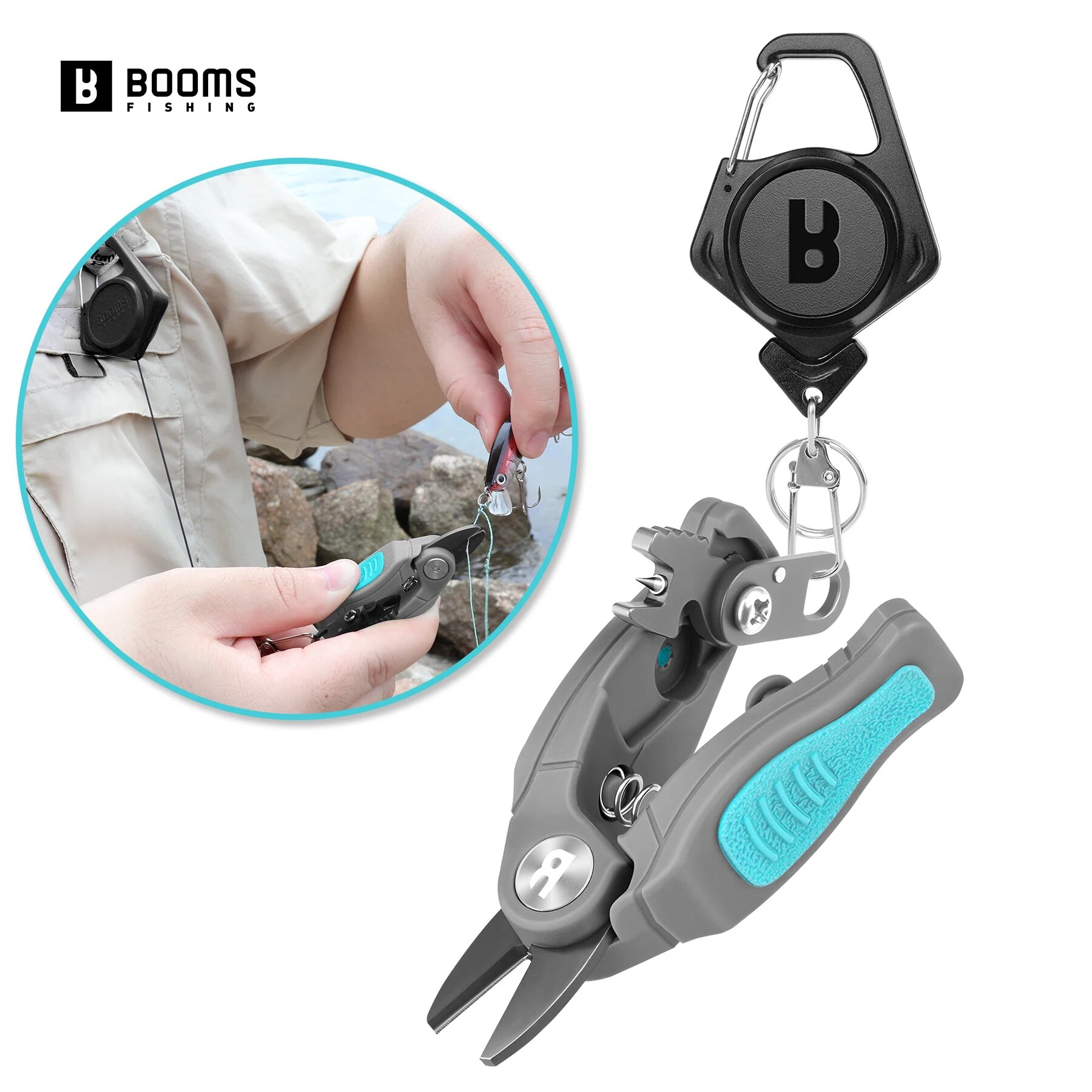 Ножницы для лески Booms Fishing Mini из нержавейки