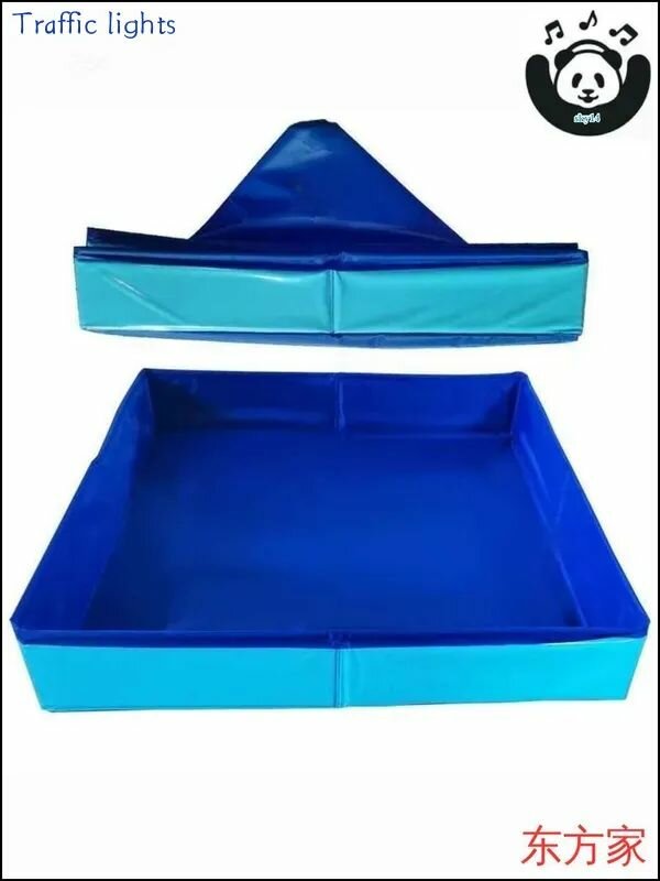 Эксклюзивная песочница для творчества синяя LIN 50x50x8 см