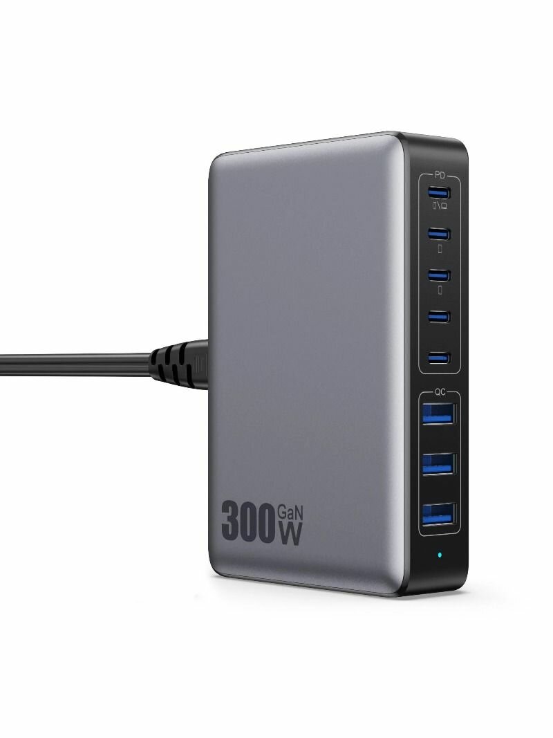 300W/540W/620W многопортовые зарядные устройства для высокомощных мобильных телефонов, планшетных компьютеров и ноутбуков, пригодные для универсальной быстрой зарядки настольных компьютеров