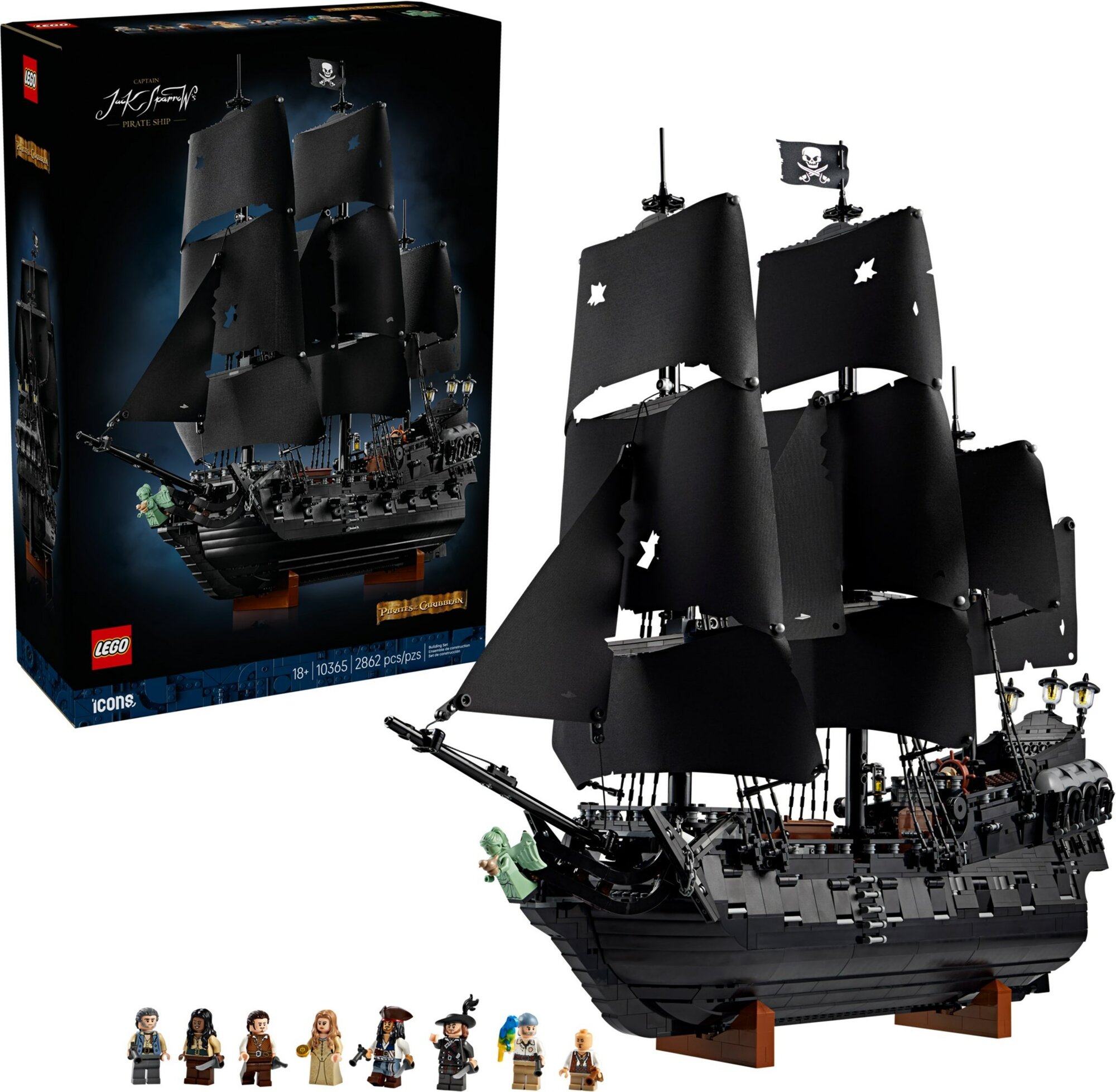 Конструктор jianzhen mao LEGO Icons "Черная Жемчужина", 2862 детали, от 10 лет