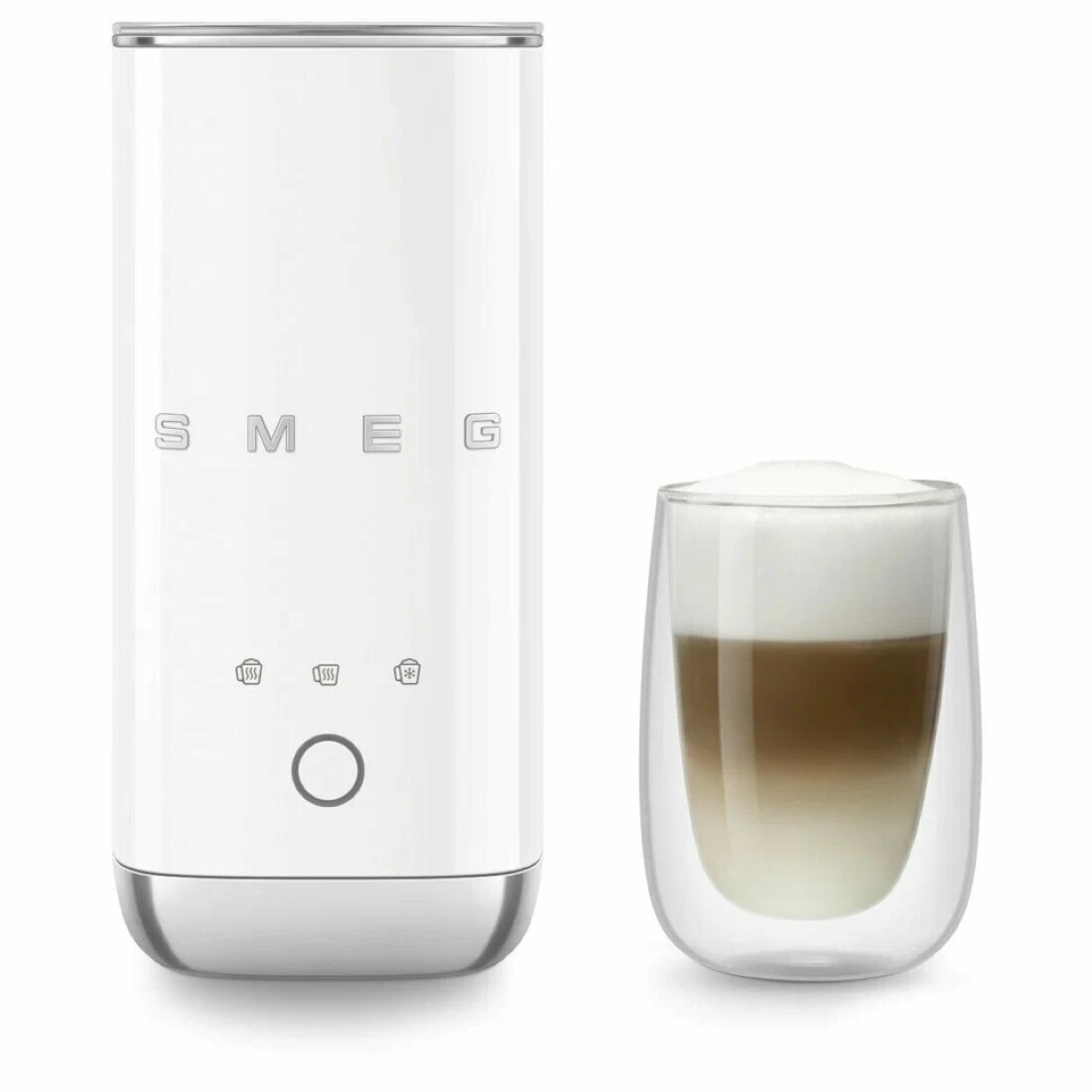 Вспениватель молока Smeg Style 50 MFF02WHEU, мощность 500 Вт