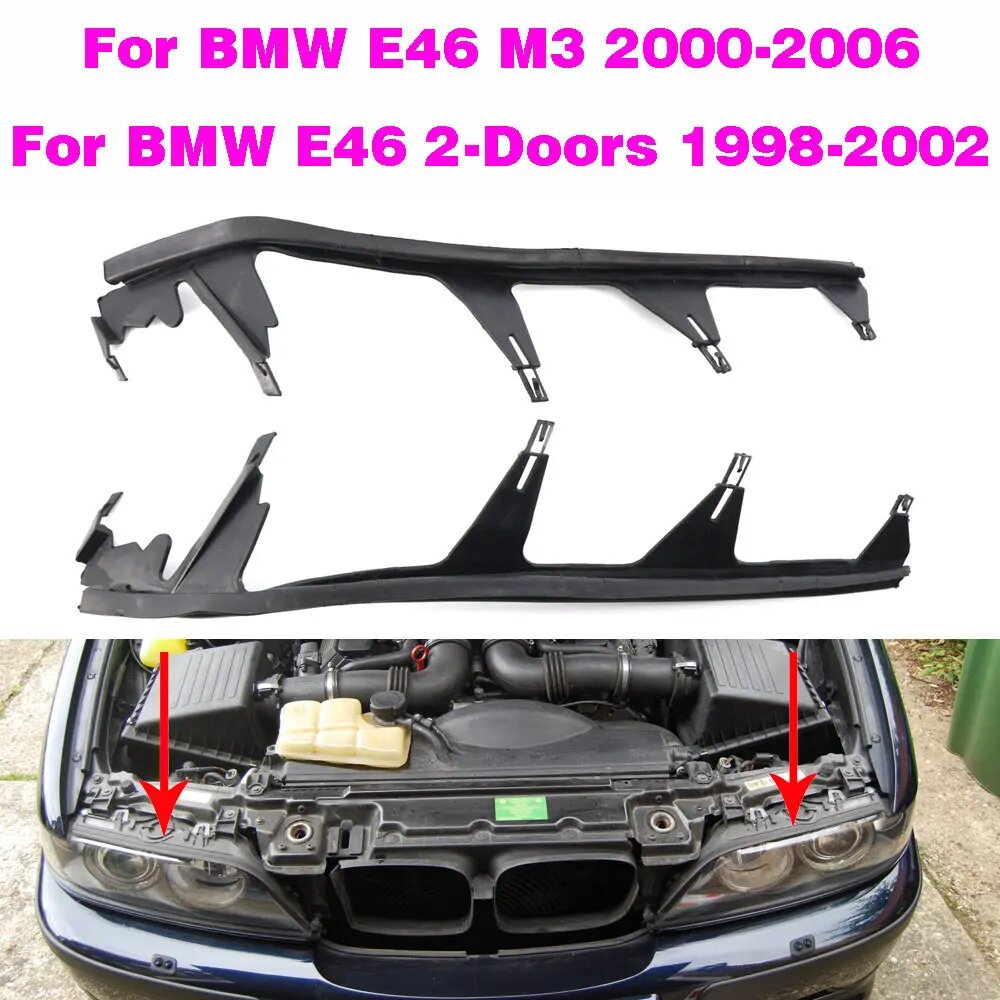 Комплект уплотнительных лент для передней и верхней фары для BMW E46 2 Door 323i 325i 328i 330i 1998-2002