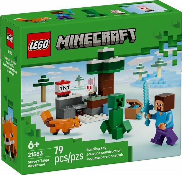 Lego 21583 Minecraft Приключения Стива в тайге