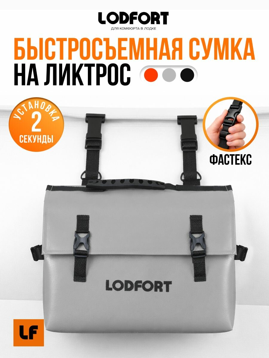 Быстросъемная сумка на ликтрос LODFORT крепление фастекс за 2 секунды, водостойкая