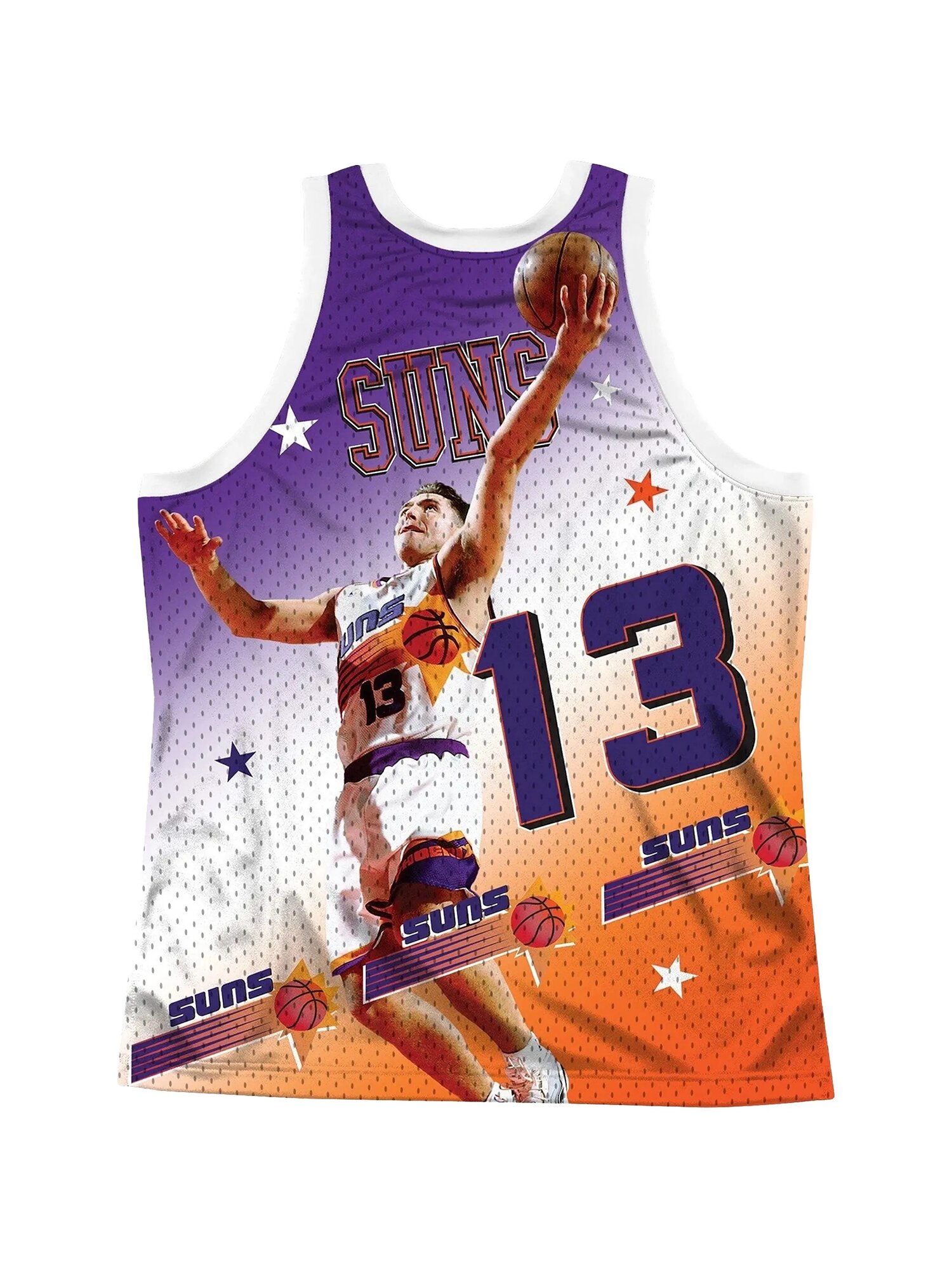 Топ Mitchell & Ness Steve Nash, размер 50, белый — фото 1