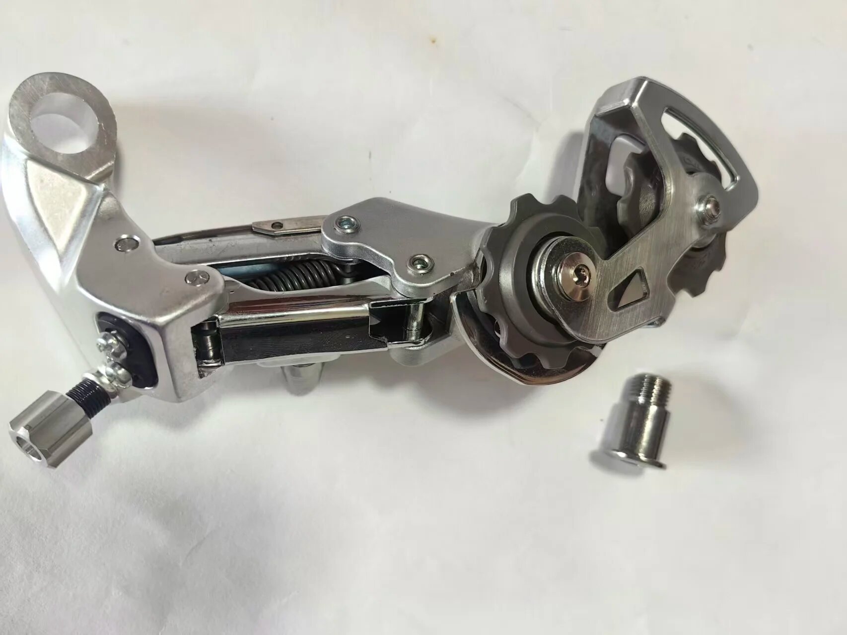 SR Suntour Short Cage Reverse Pull Rear Derailleur Rapid Rise 7S для складного велосипеда