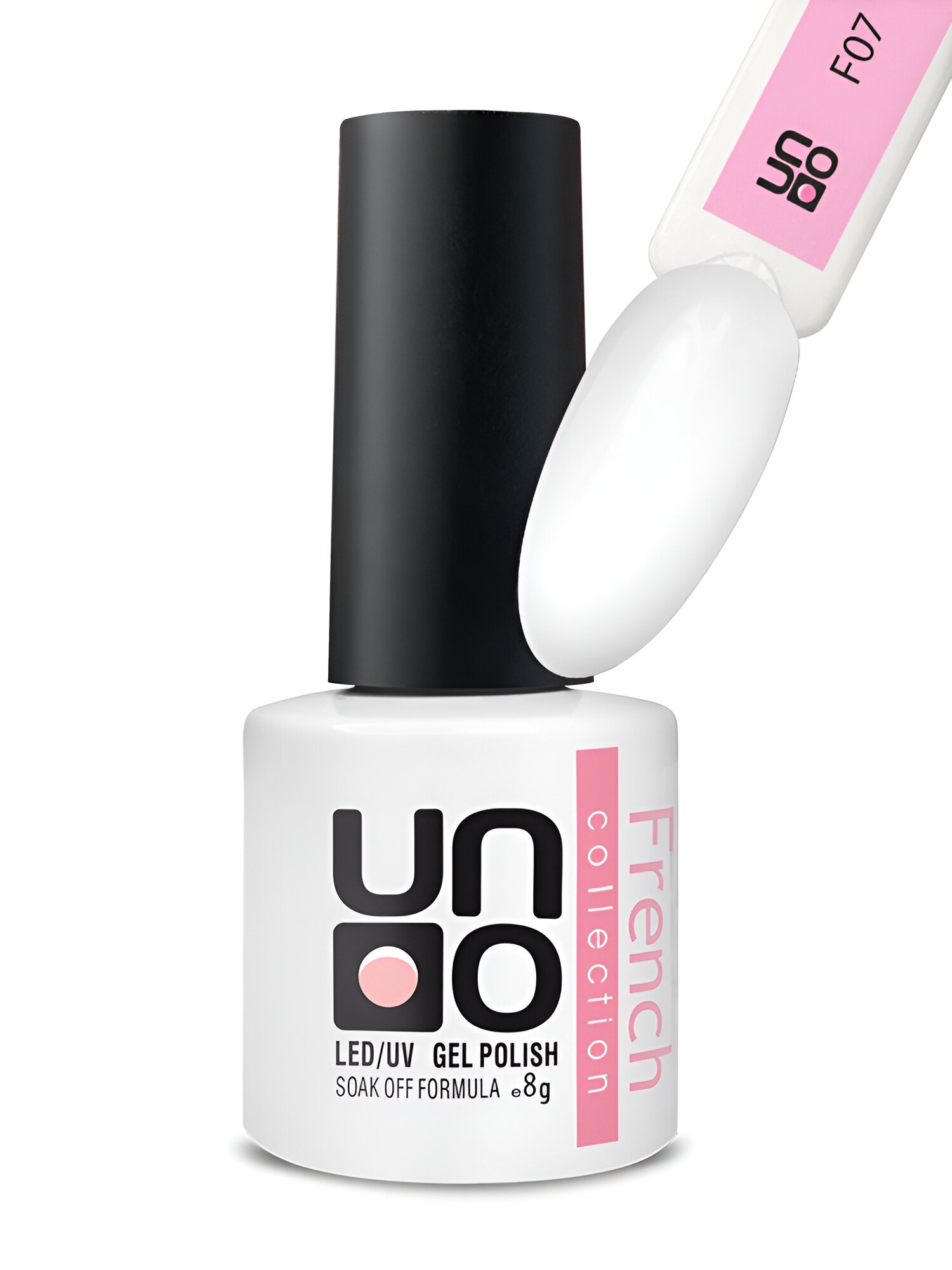 Гель-лак UNO French Collection - 07, для ногтей, белый, 8 гр.