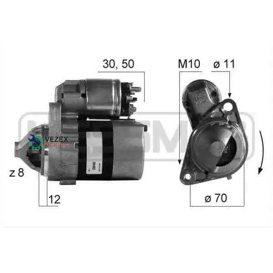 ERA 220495 Стартер NISSAN MICRA/NOTE 220495