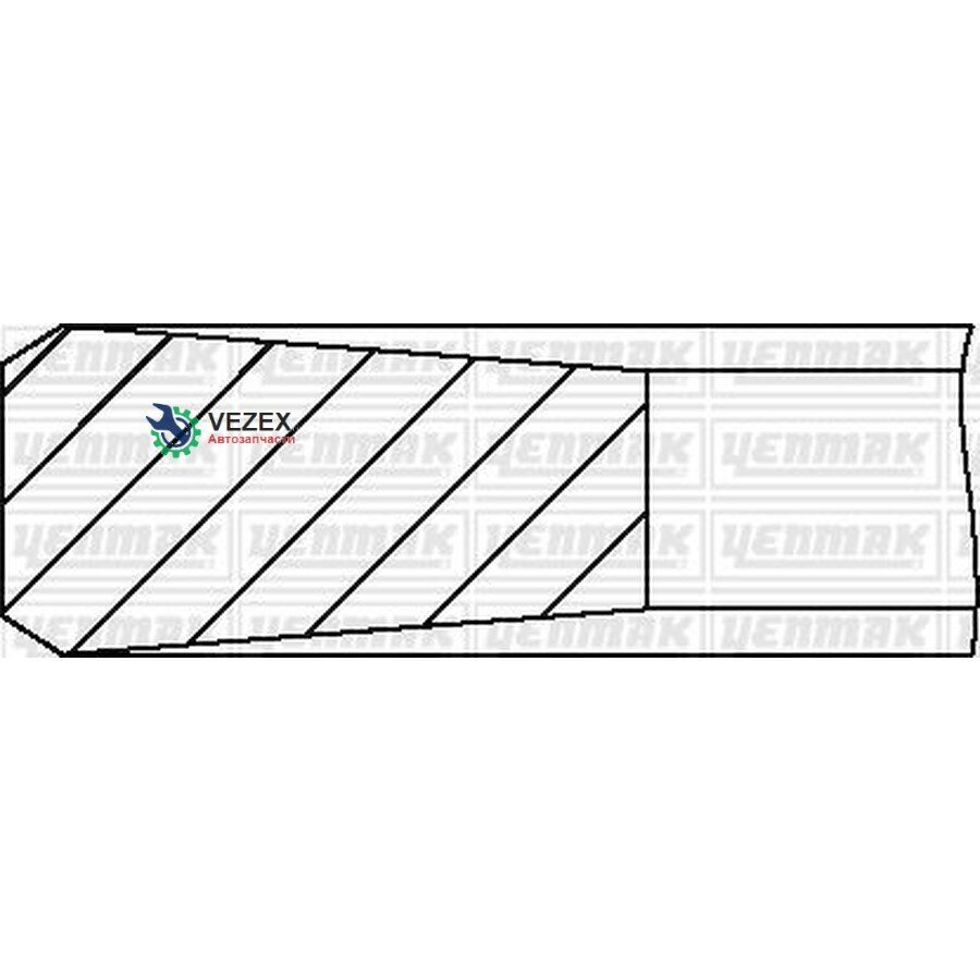 YENMAK 9109839000 кольца поршневые! d95.8x2.5x2x2.5 STD (к-кт на 1 порш.)\ Iveco Daily F1CE0481HA 06>