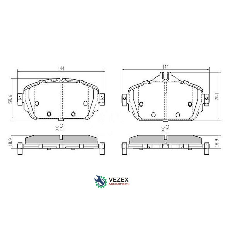 FREMAX FBP1895 колодки дисковые передние!\ MB W176/W246 1.5-2.2i/CDi 11>