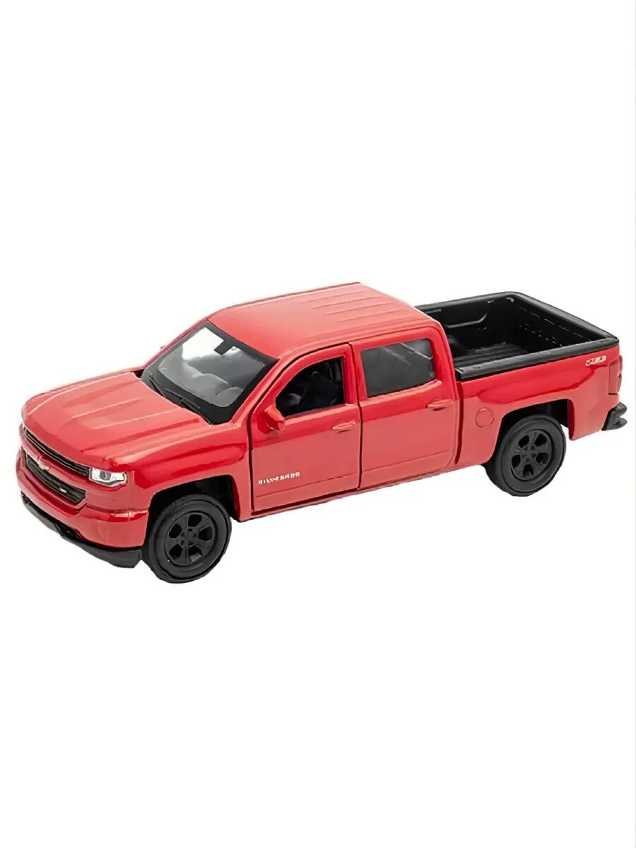 Машинка Welly Chevrolet Silverado, 1:32, инерционная, металл